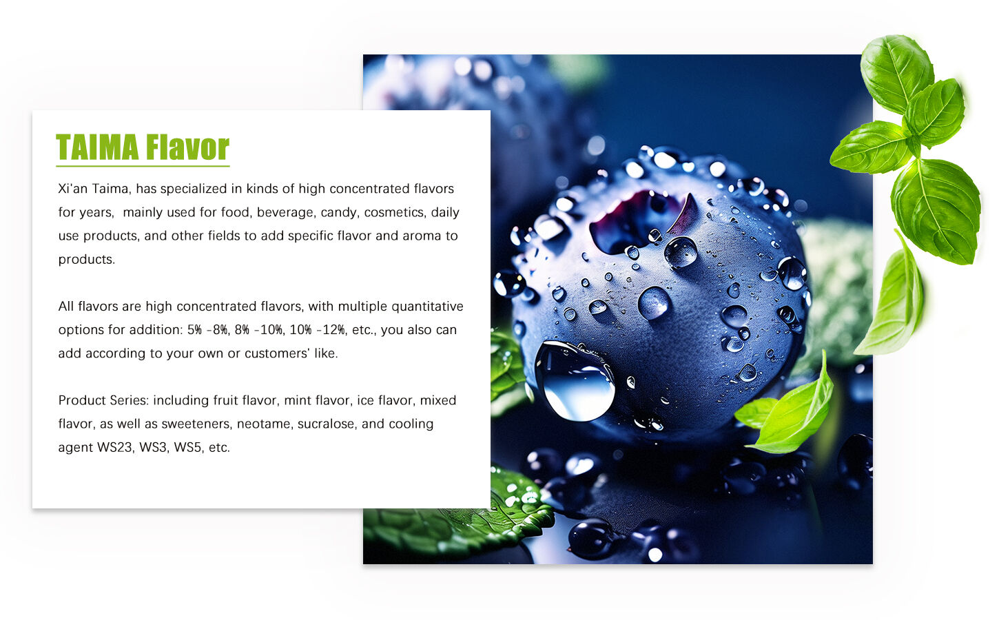 High Concentrate Tb V-juice Flavors With Optimized Vapor Production V ...