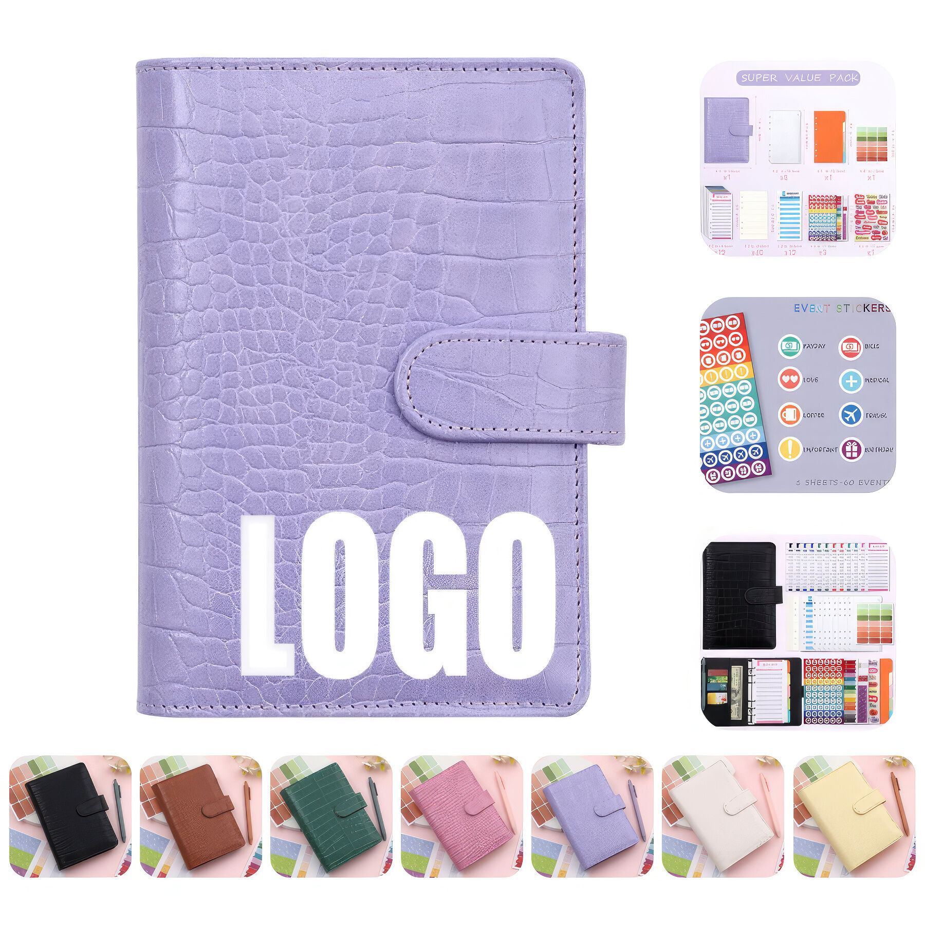 Buy United States Wholesale Customized Logo Pu Leather A6 Budget ...