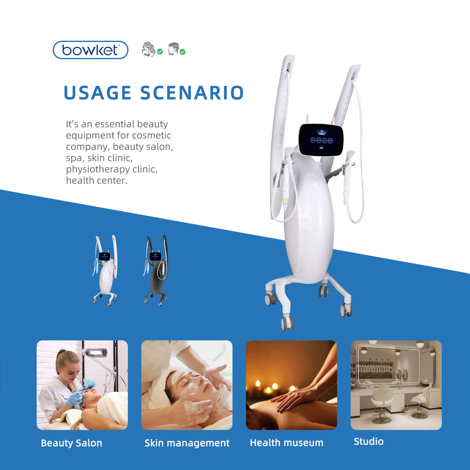 Bowket Face Lifting Maschine 6.78mhz Monopolar Rf Loose Skin Tightening ...