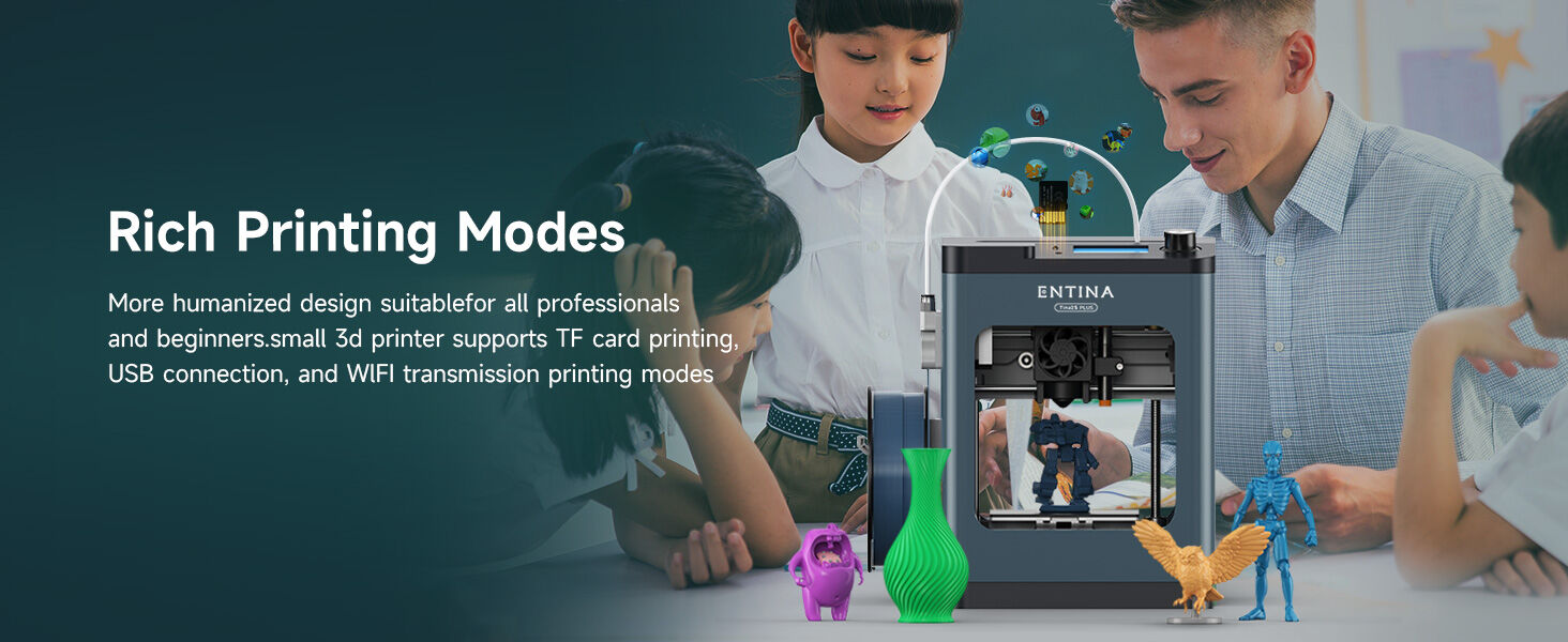 High Speed 3d Printer Tina2 Plus , 250mm/s Fdm 3d Printer For Kids With ...