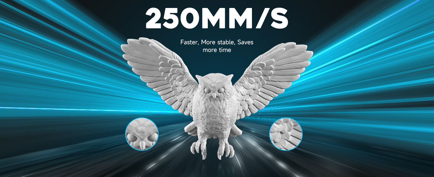 High Speed 3d Printer Tina2 Plus , 250mm/s Fdm 3d Printer For Kids With ...