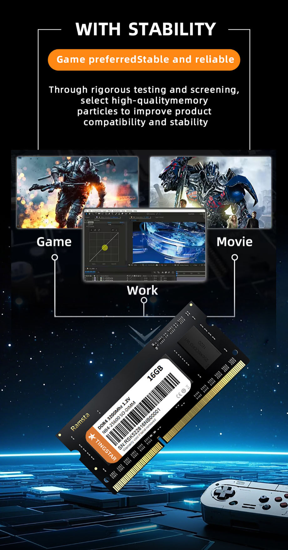 Nb Ddr3 Ddr4 Ddr5 4gb 8gb 16gb 2666/1600mhz 1.35v Low Voltage Efficient ...