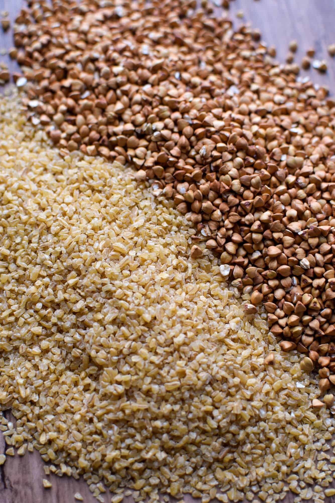 Natural Crushed Bulgur Green Wheat Product For Human Consumption ...