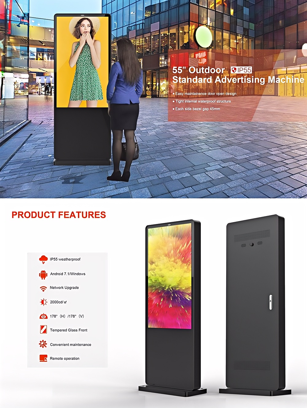 Buy China Wholesale Smart Outdoor Digital Signage For Government And ...