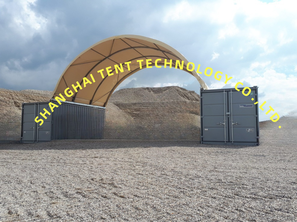 Buy China Wholesale 6x12m Popular Single Trussed Steel Frame Container ...