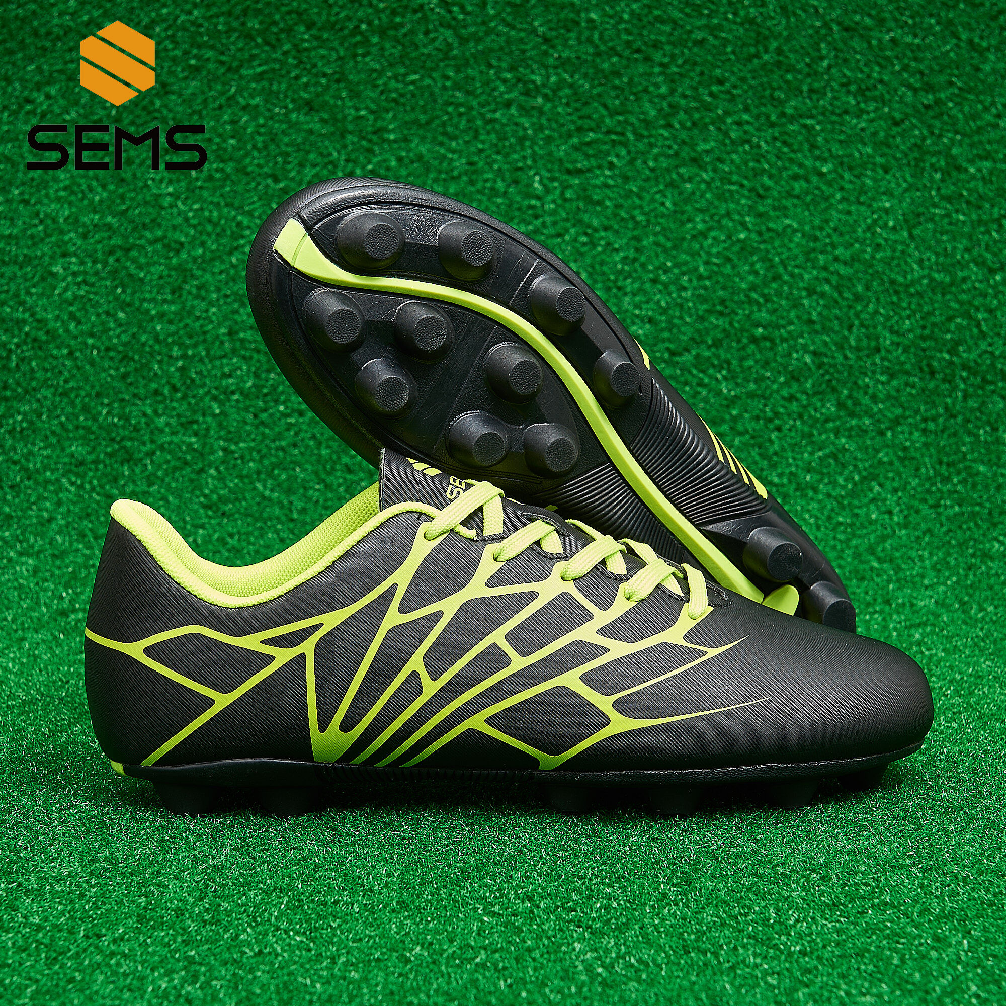 Sems 12559-a Men's Women's Kid's Outdoor Football Shoes, All Terrain ...