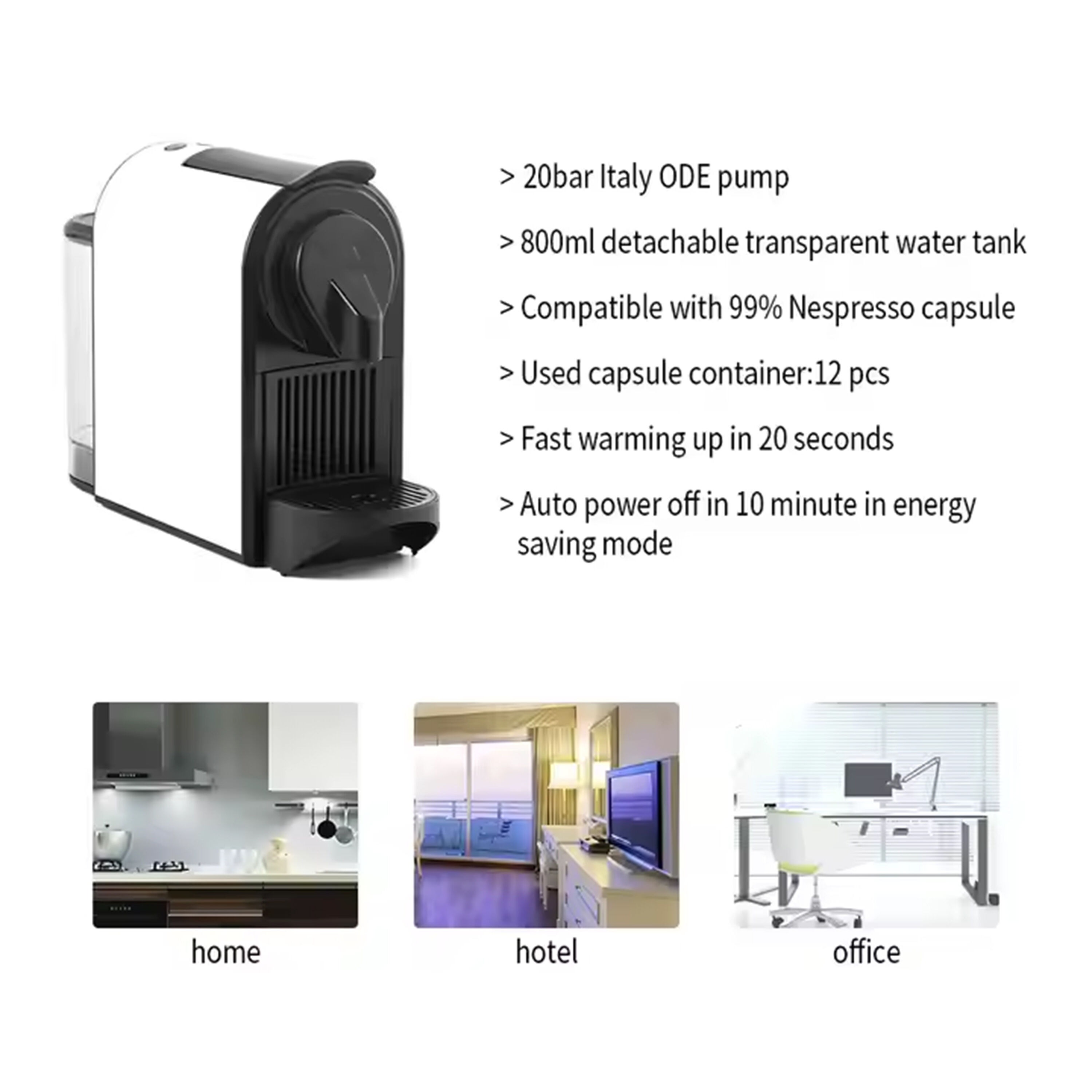 Buy China Wholesale Commercial 20bar 0.7l Water Tank Drip Tray One Cup ...