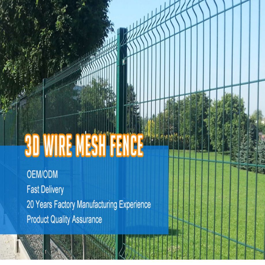 Galvanized Outdoor Perimeter 3d Fence Curved Welded Mesh Weaved ...