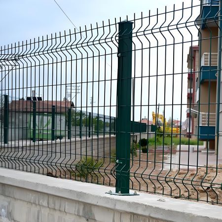 Galvanized Outdoor Perimeter 3d Fence Curved Welded Mesh Weaved Security Fencing - China ...