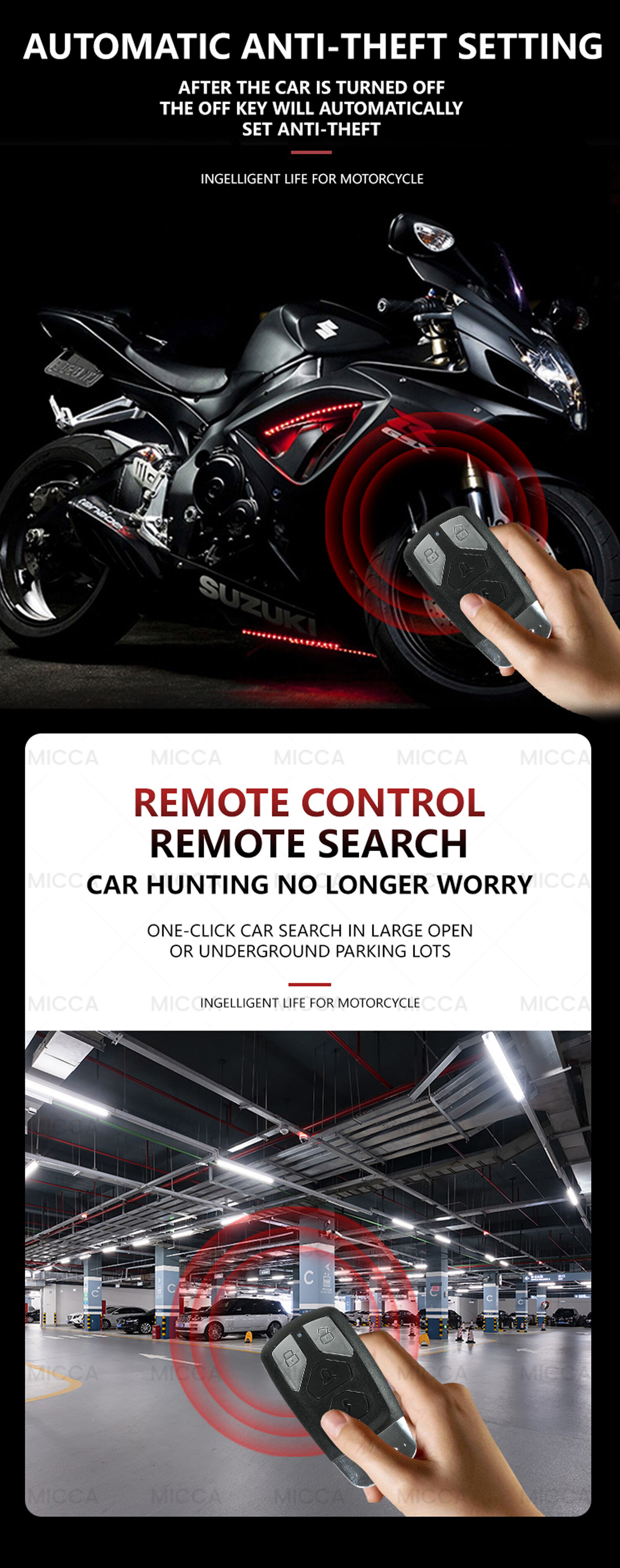 Rfid Proximity Motorcycle Alarm For Automatic Arm/disarm/proximity ...