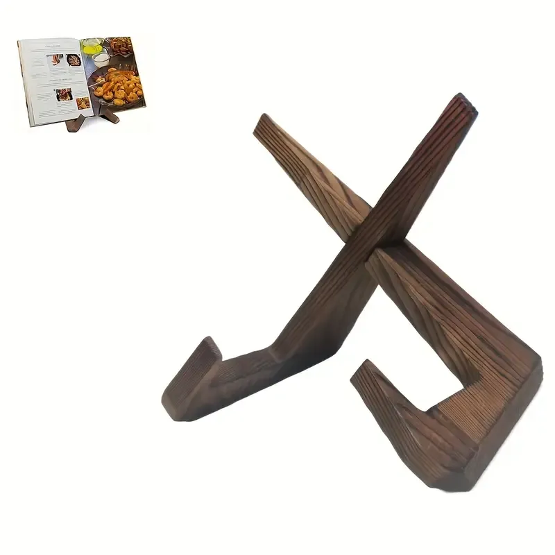 Bulk Buy China Wholesale Cheap Bamboo Wooden Recipe Holder X-shaped ...