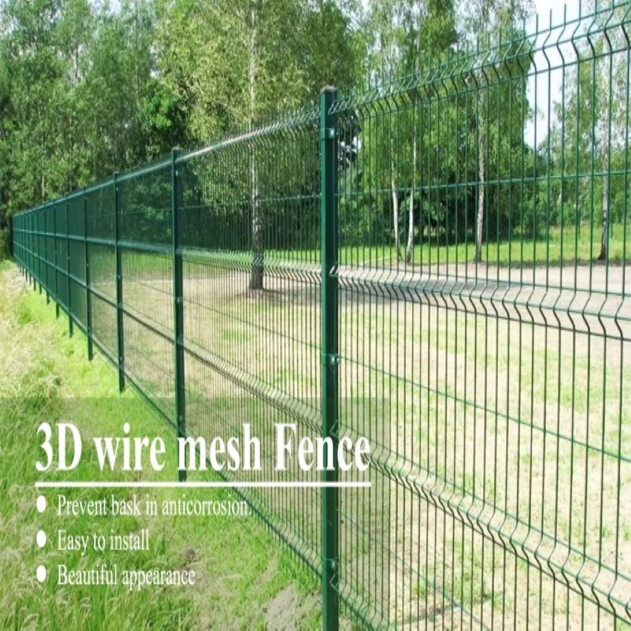 Galvanized Outdoor Perimeter 3d Fence Curved Welded Mesh Weaved ...