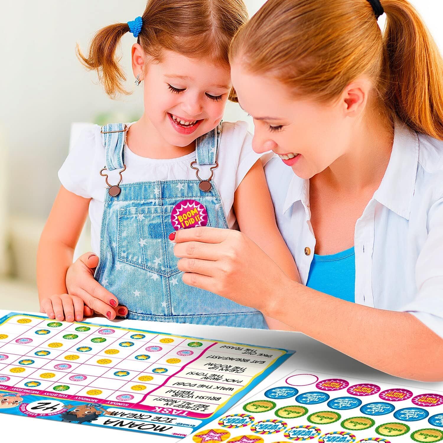 Magnetic Behavior Reward Chart System - Pad With 26 Chore Charts For ...