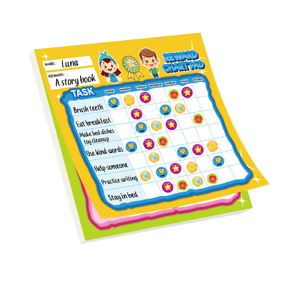 Magnetic Behavior Reward Chart System - Pad With 26 Chore Charts For ...