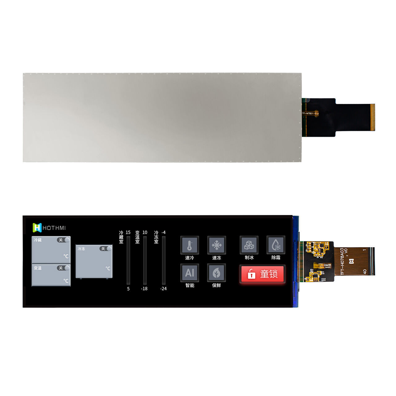 7.8" Tft Lcd Display Module | 400x1280 Rgb Tft Screen | Nv3051 - Expore ...