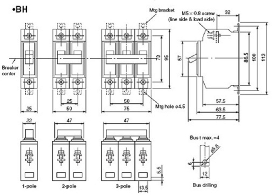 Bulk Buy China Wholesale Bh-100 Series Miniature Circuit Breakers: 240v ...