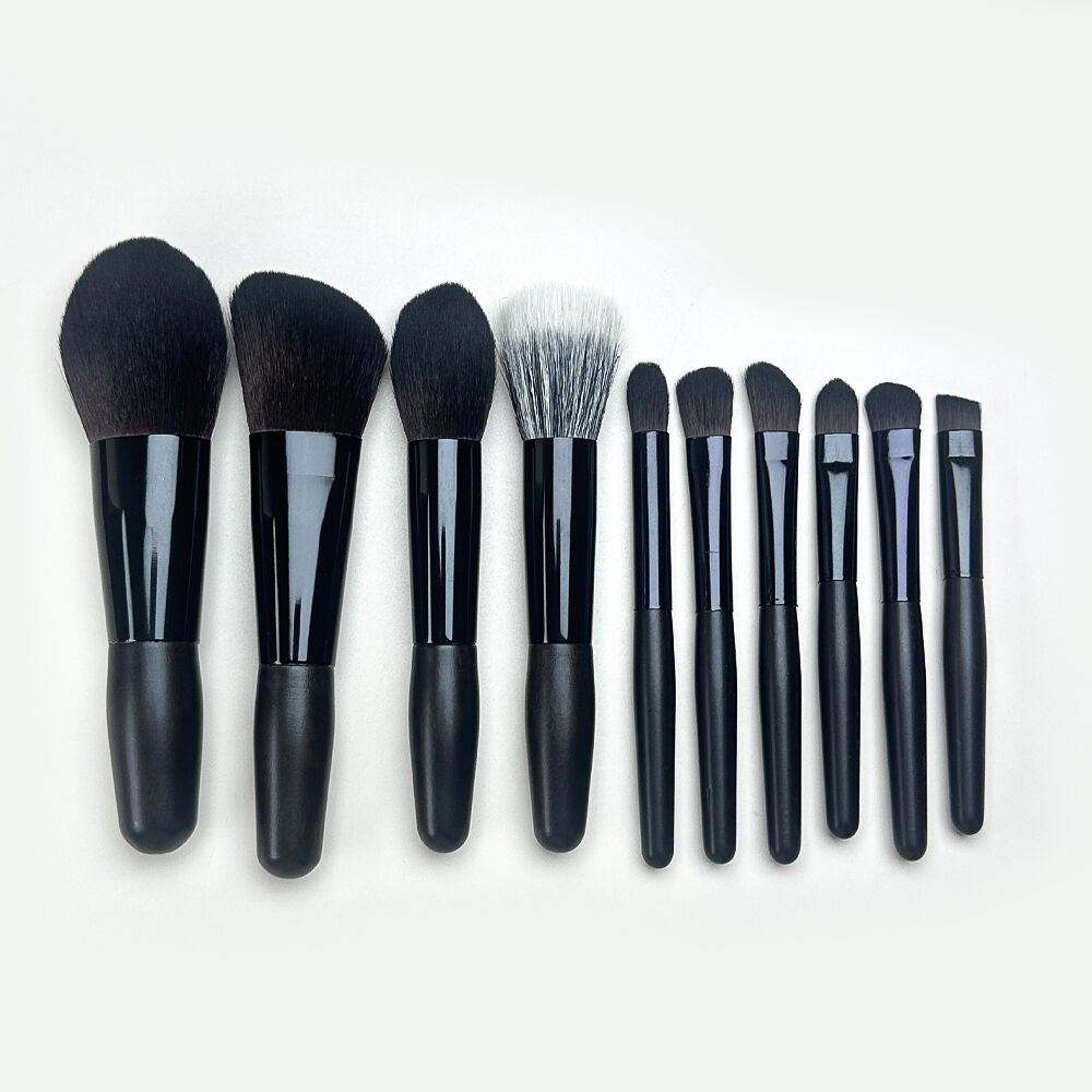 Wholesale Portable Makeup Brush Set,10pcs Easy-taken Mini Full Complete ...