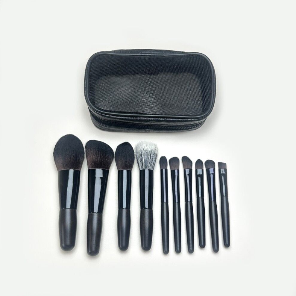 Wholesale Portable Makeup Brush Set,10pcs Easy-taken Mini Full Complete ...