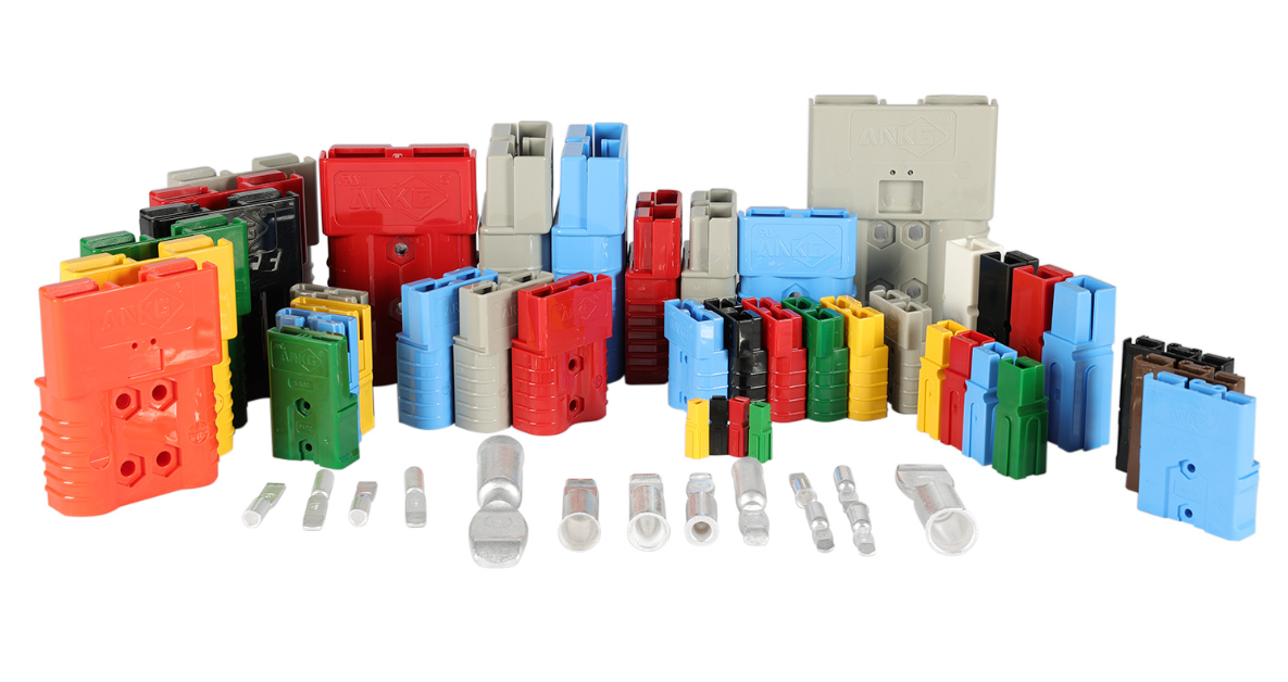 High Temperature Resistance Power Plug Connector New Energy Double Pole ...