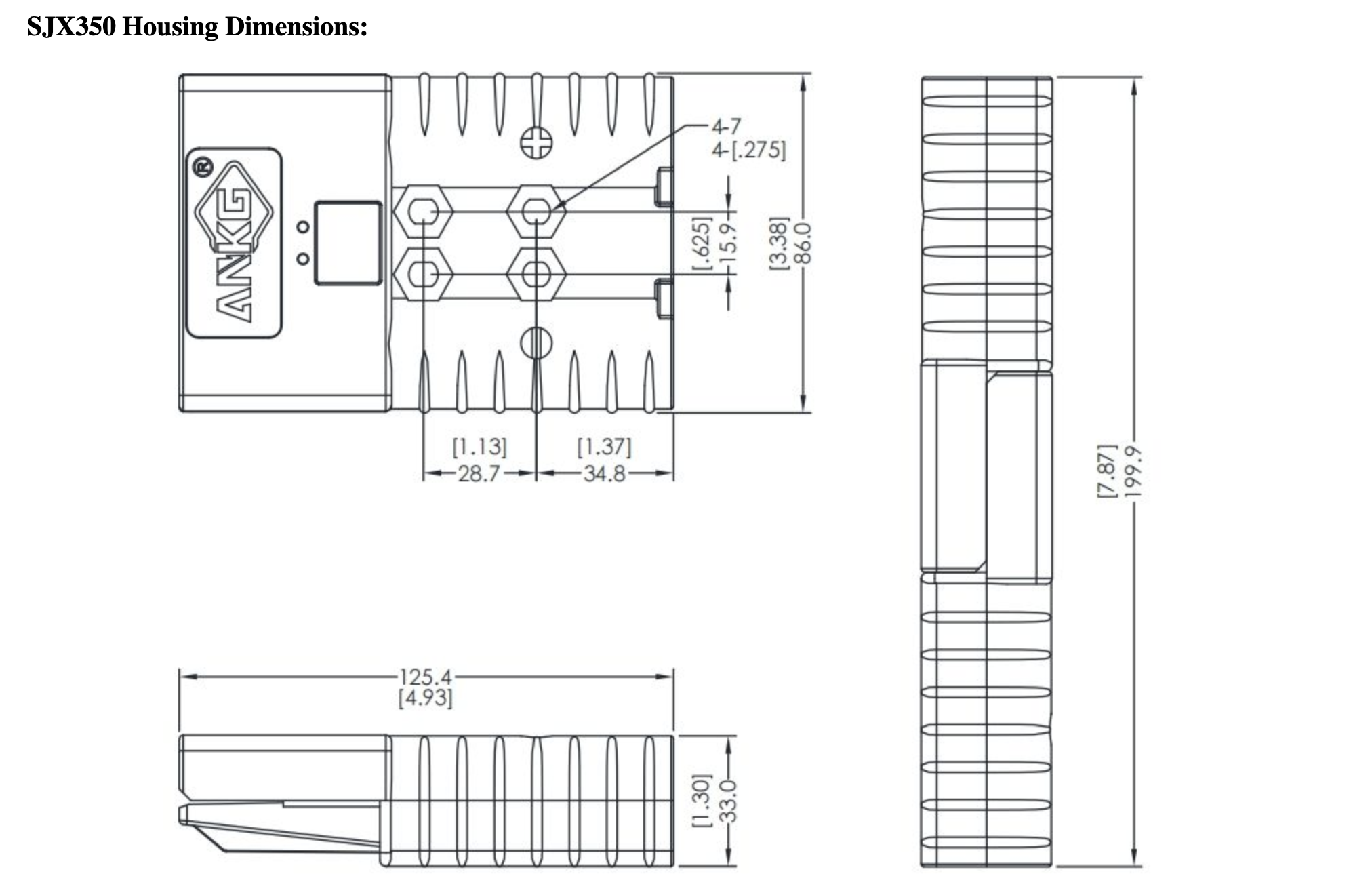 Bulk Buy China Wholesale High Current Double Poles Battery Connector ...