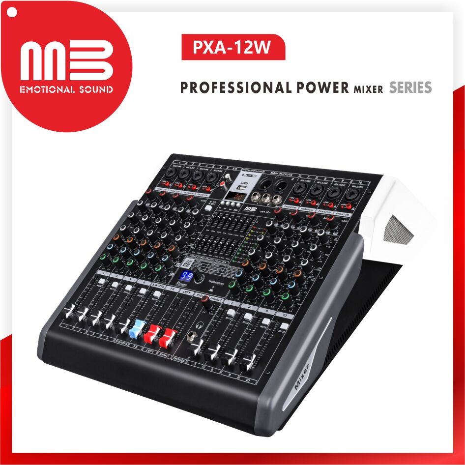 Professional Audio Mixer 8/10/14 Mono ¼” And Xlr Inputs Mp3, 99 Dsp ...