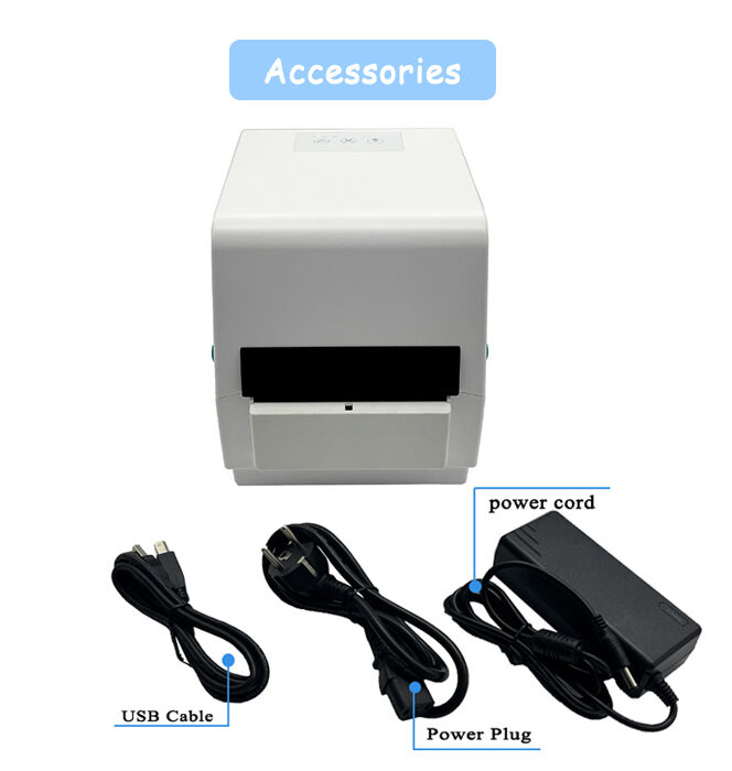 110mm Thermal Shipping Adhesive Label Sticker Ribbon Printer For Small ...