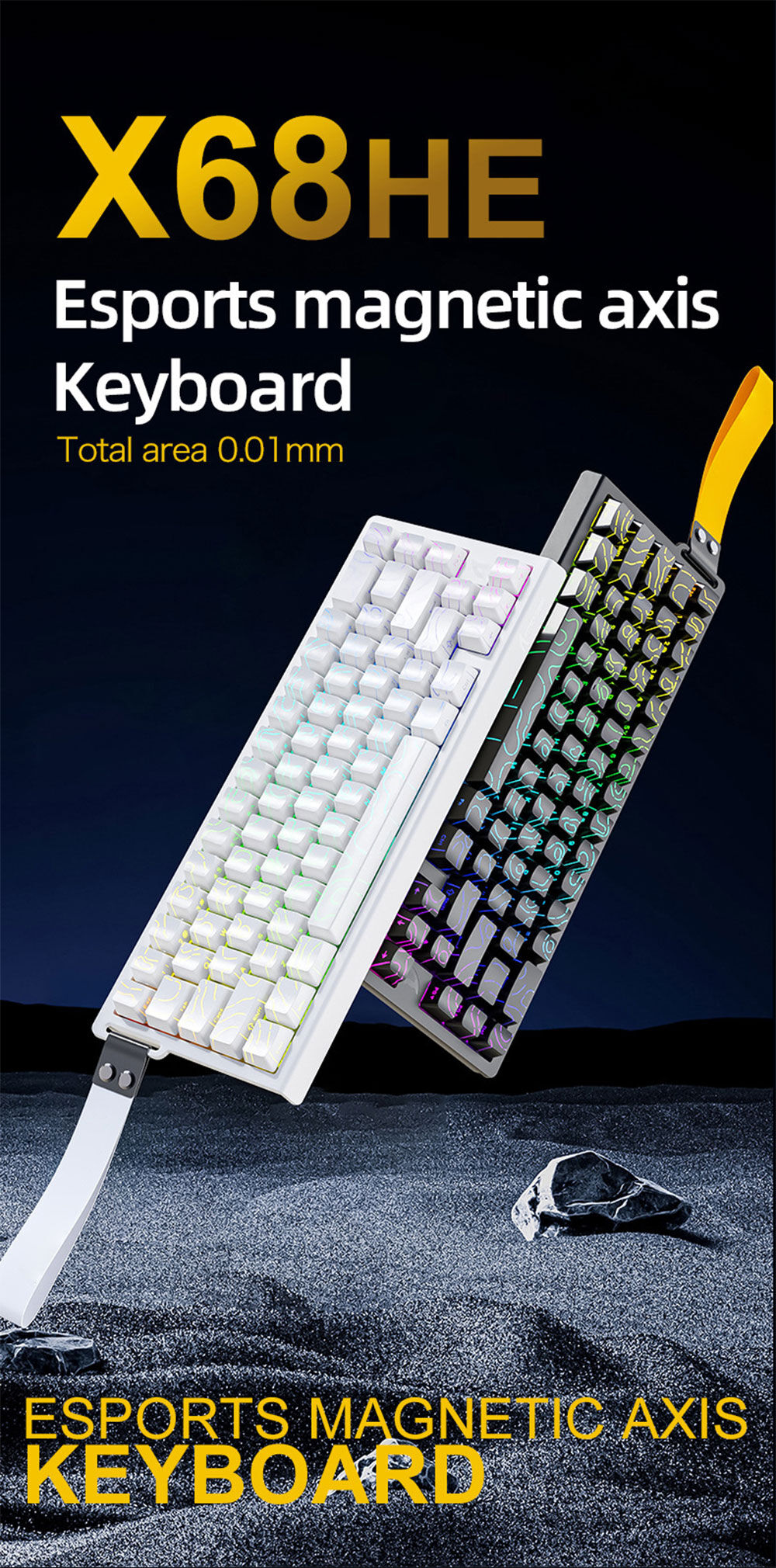Magnetic Axis Keyboard Contour Line Side Engraved Rgb Gaming Rt ...
