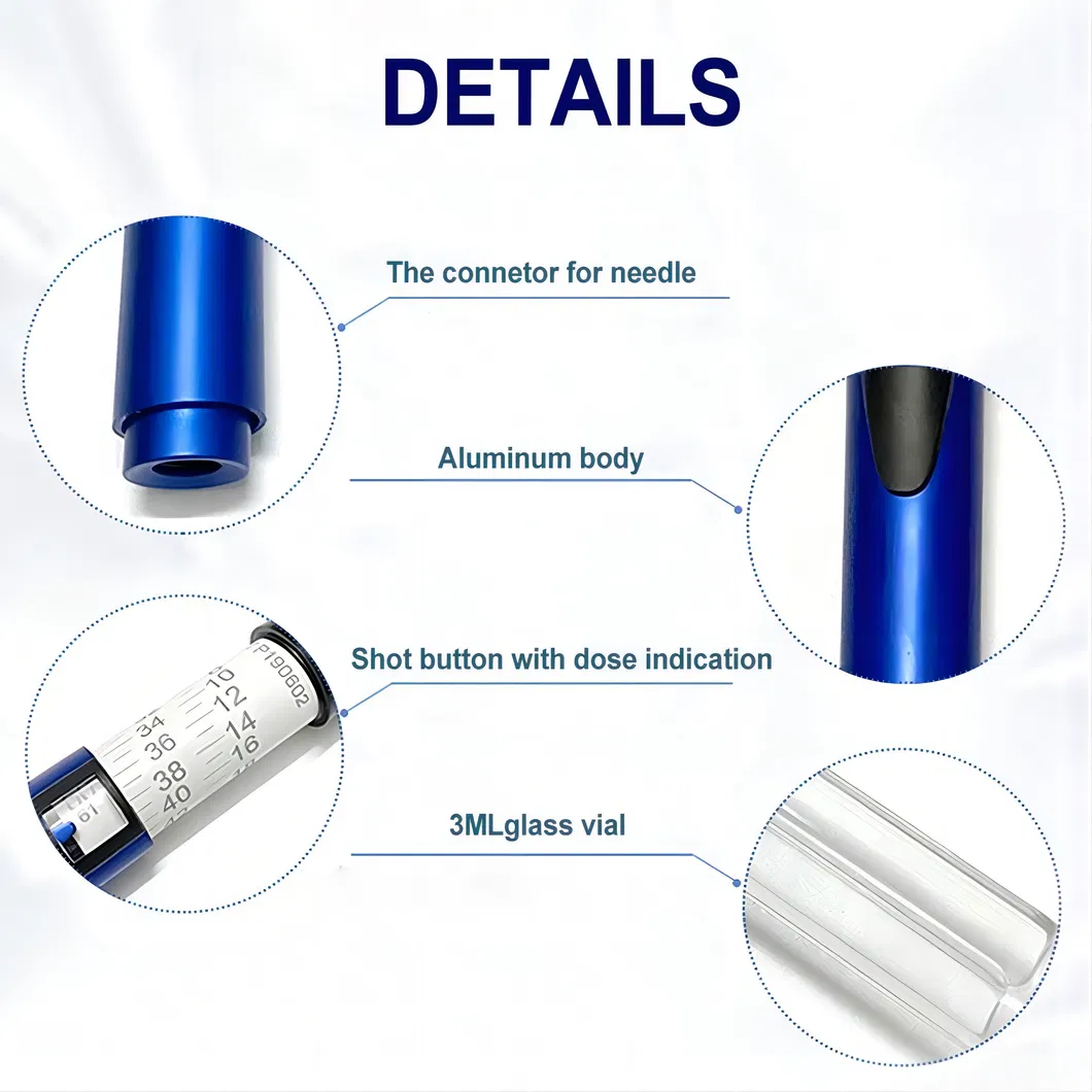 High Quality 3ml Medical Reusable Insulin Injection Pen Lip Hyaluronic ...