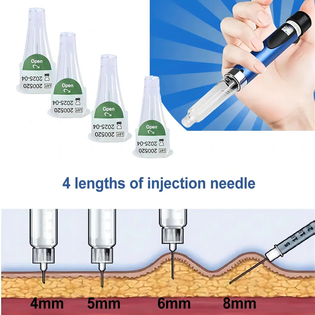 High Quality 3ml Medical Reusable Insulin Injection Pen Lip Hyaluronic ...