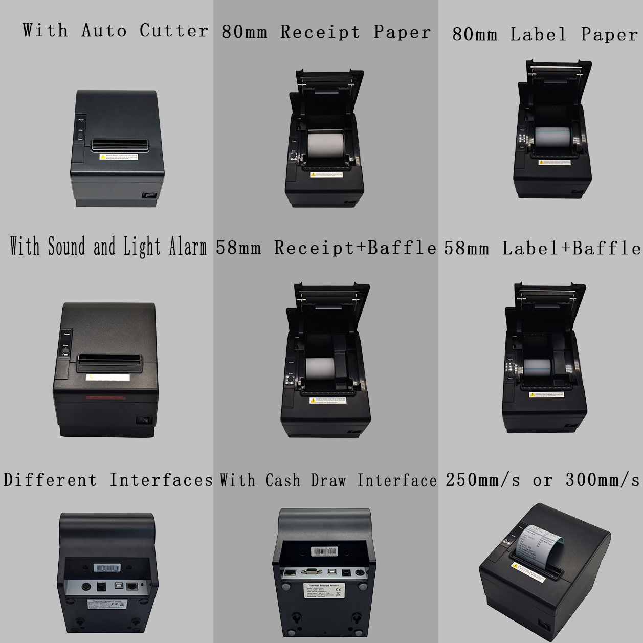 80mm High Quality Kitchen Bill Pos Printer Cn811 With Usb Thermal ...