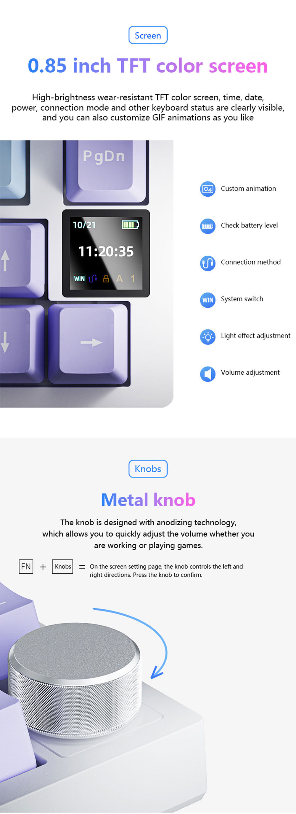 Tri-mode Wireless Bluetooth Wired Mechanical Keyboard Customized 75 Hot ...