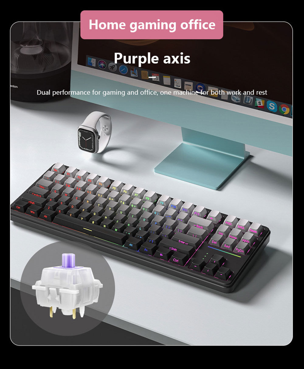 Oem Axis Gaming Mechanical Keyboard Bluetooth Three-mode Ultra-quiet ...