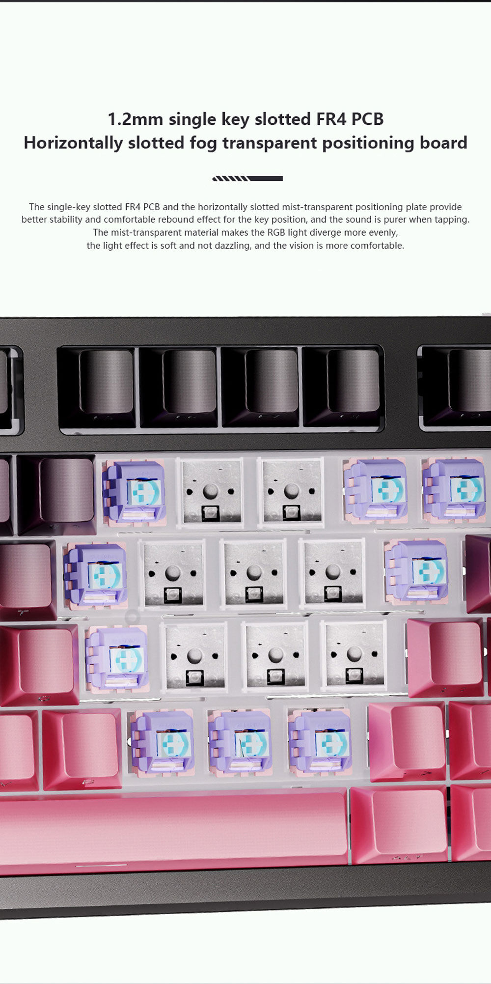 Oem Axis Gaming Mechanical Keyboard Bluetooth Three-mode Ultra-quiet ...