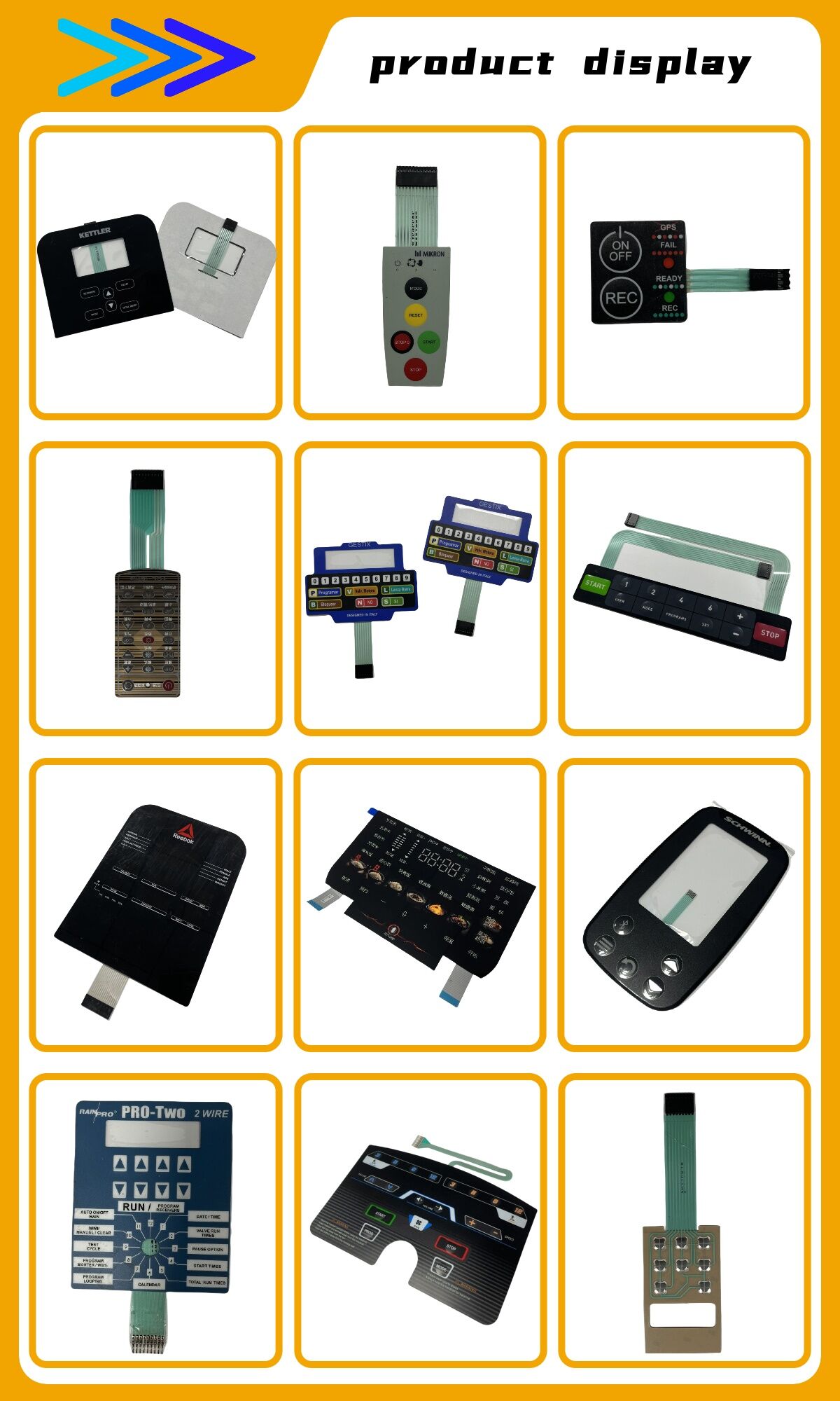 Wholesale Switch Keyboard Switch Membrane Panel Tactile Membrane Switch ...