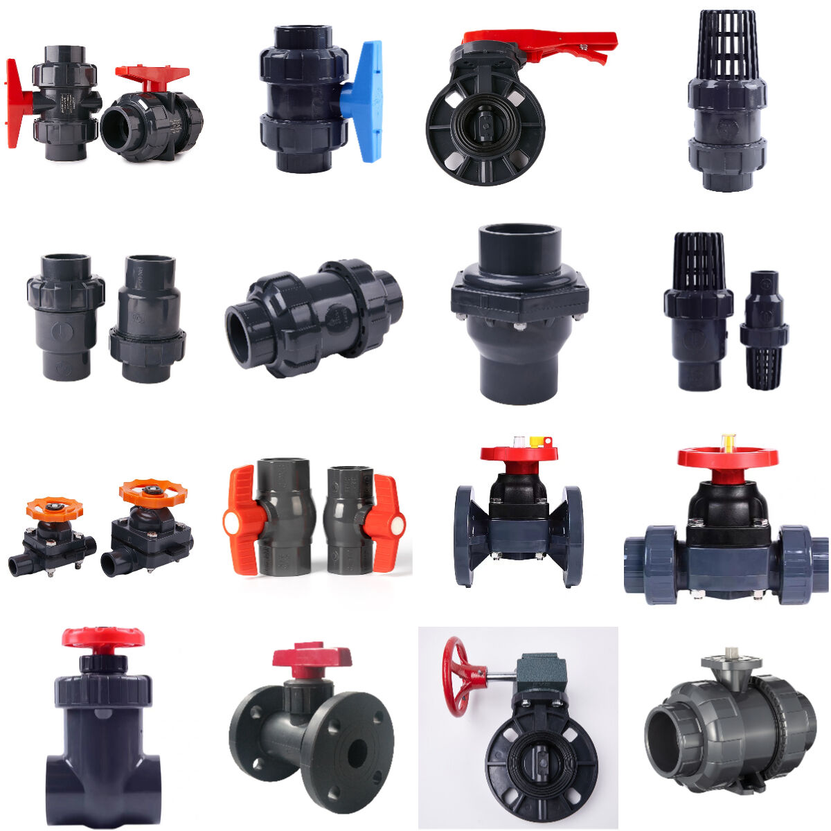 Industrial Plastic Pvc Upvc Valves Pvc Ball Valve Union Check Valves, Check Valve, Diaphragm ...