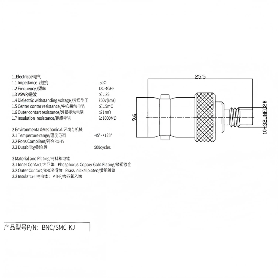 Bulk Buy China Wholesale Rf Adapter Bnc Connector Female To Smc ...