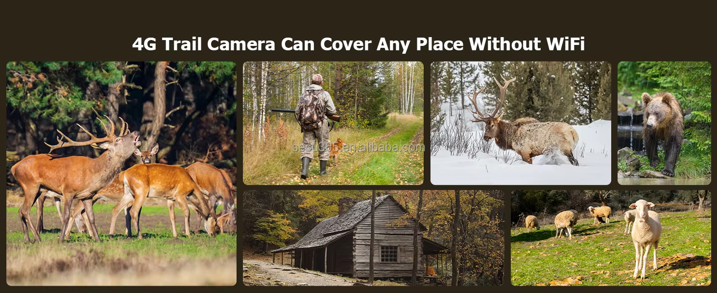 Outdoor Hunting Wildlife Camera 4g Lte Solar Cellula Trail Cameras 360 ...