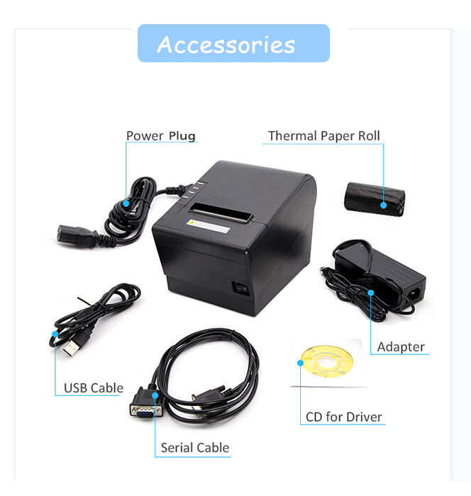 80mm Desktop Bill Printer Pos811 Thermal Receipt Printer With Usb ...