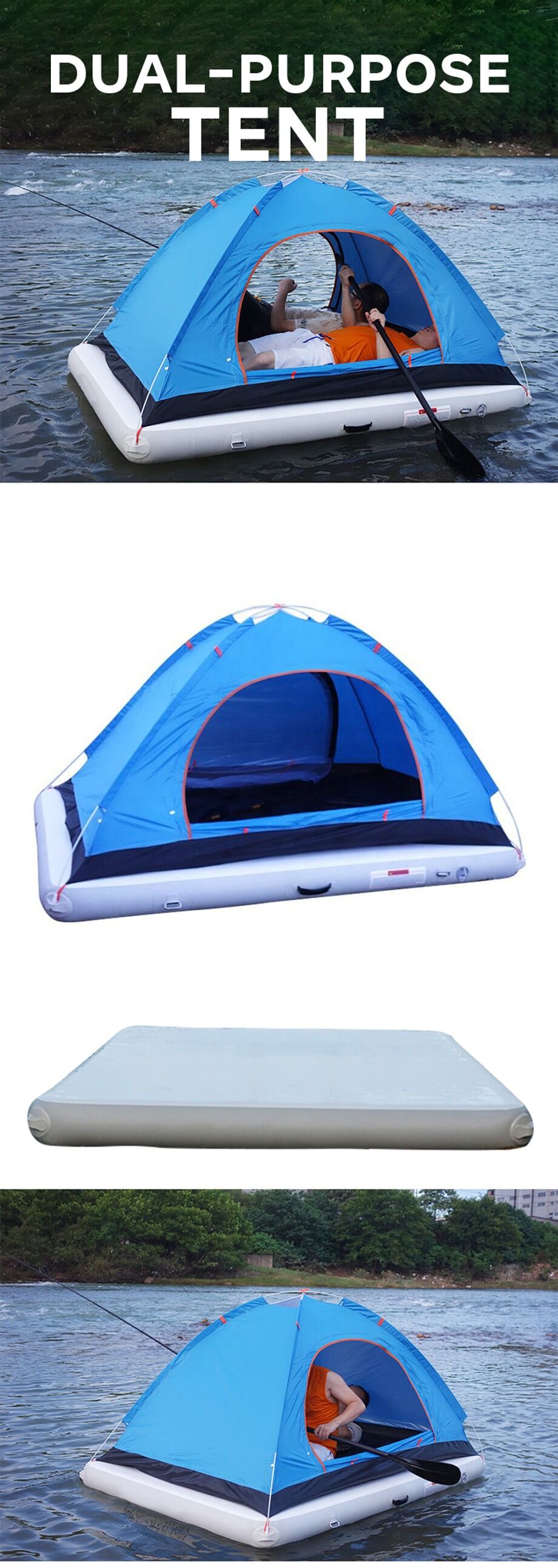 Floating Pool Canopy Portable Rooftop Tent Suv Car Camping Inflatable ...