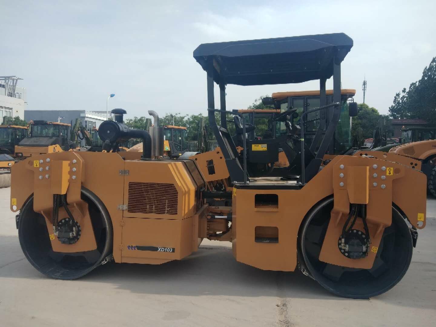 10ton Diesel Road Roller Machine Xd103 Double Drum With Spare Parts ...