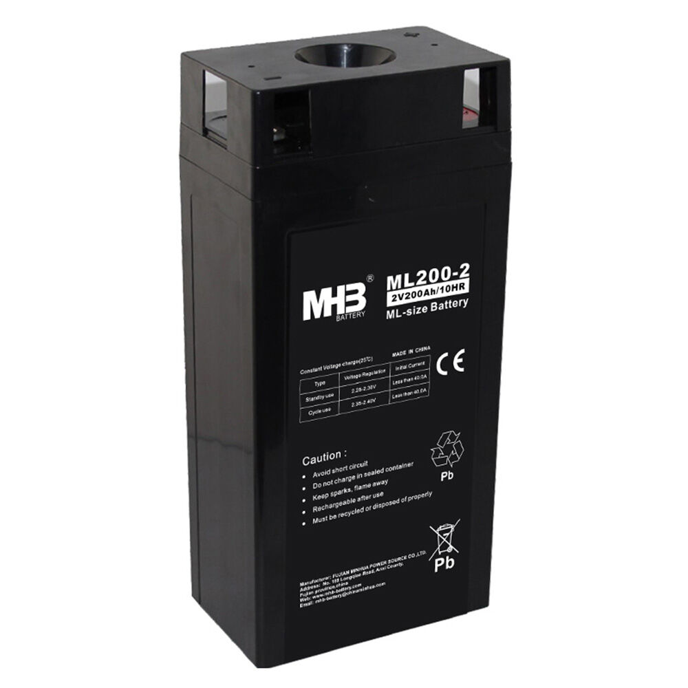 Mhb Ml200-2 Factory Cheap Price 2 Volt 200ah Lead Acid Solar Battery ...