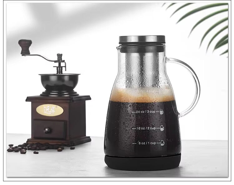Borosilicate Glass 32oz Brewed Coffee Drink Bottle Equipment Electric ...