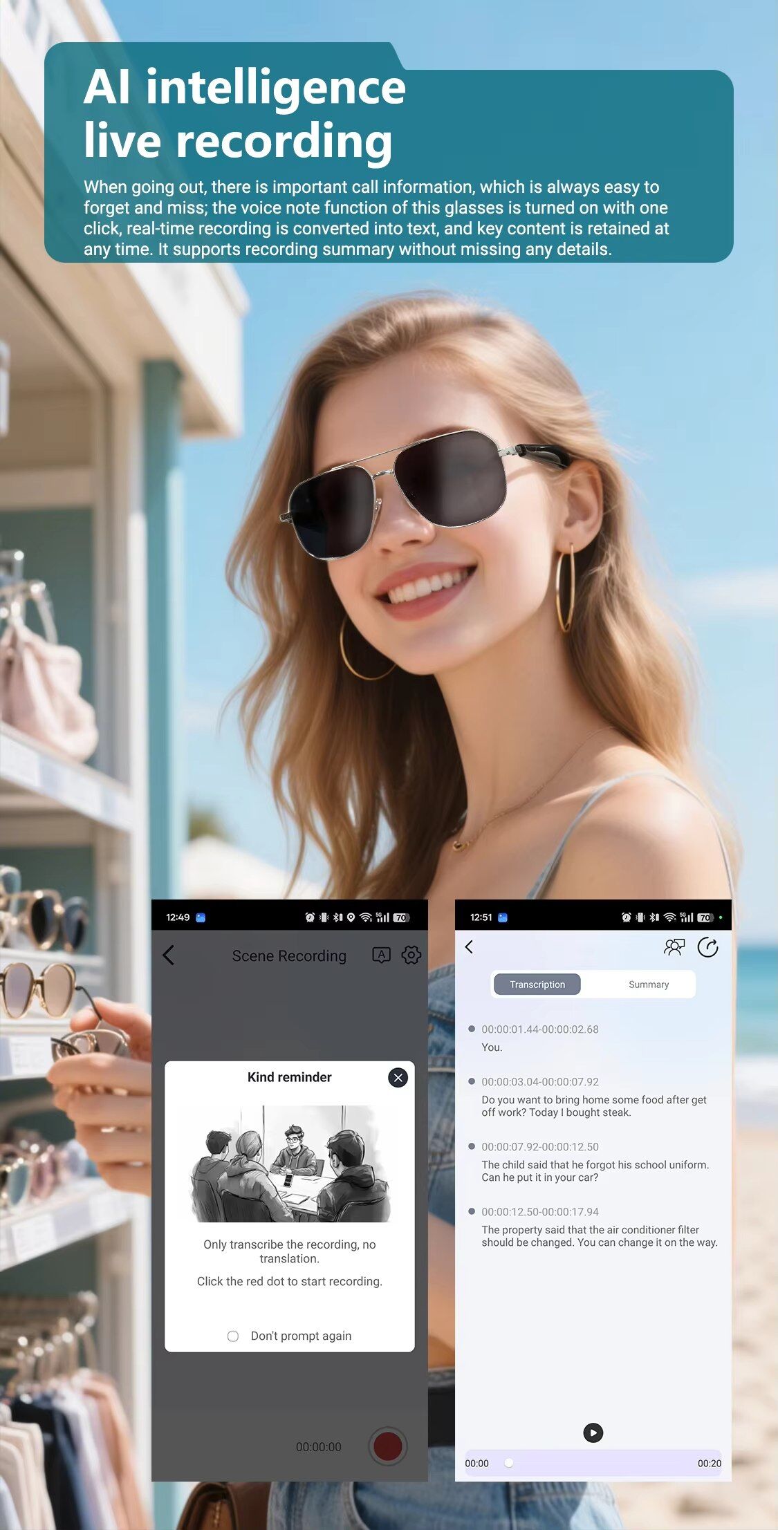 Buy China Wholesale Gy100 Smart Sunglasses Multi Language Wireless ...