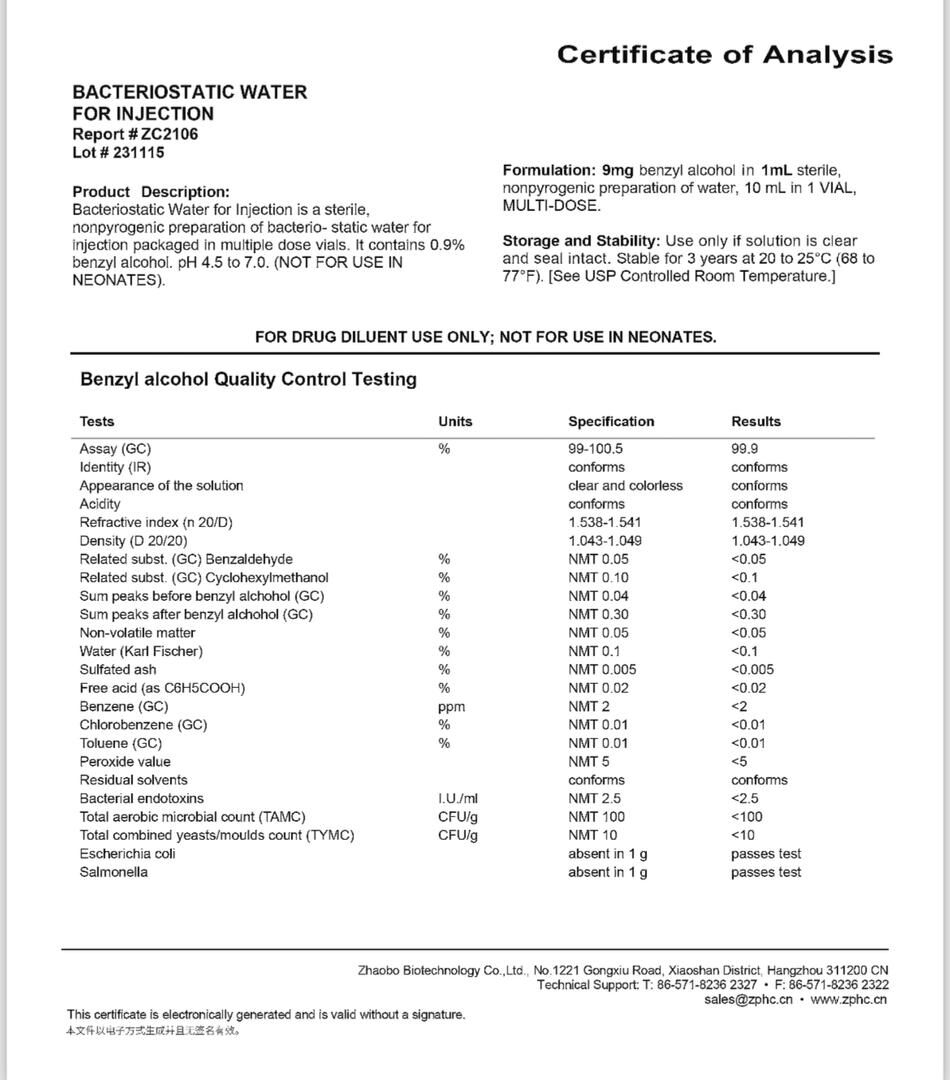 High Back Lyophilized Peptide Sema Customized Labels Factory Supply ...