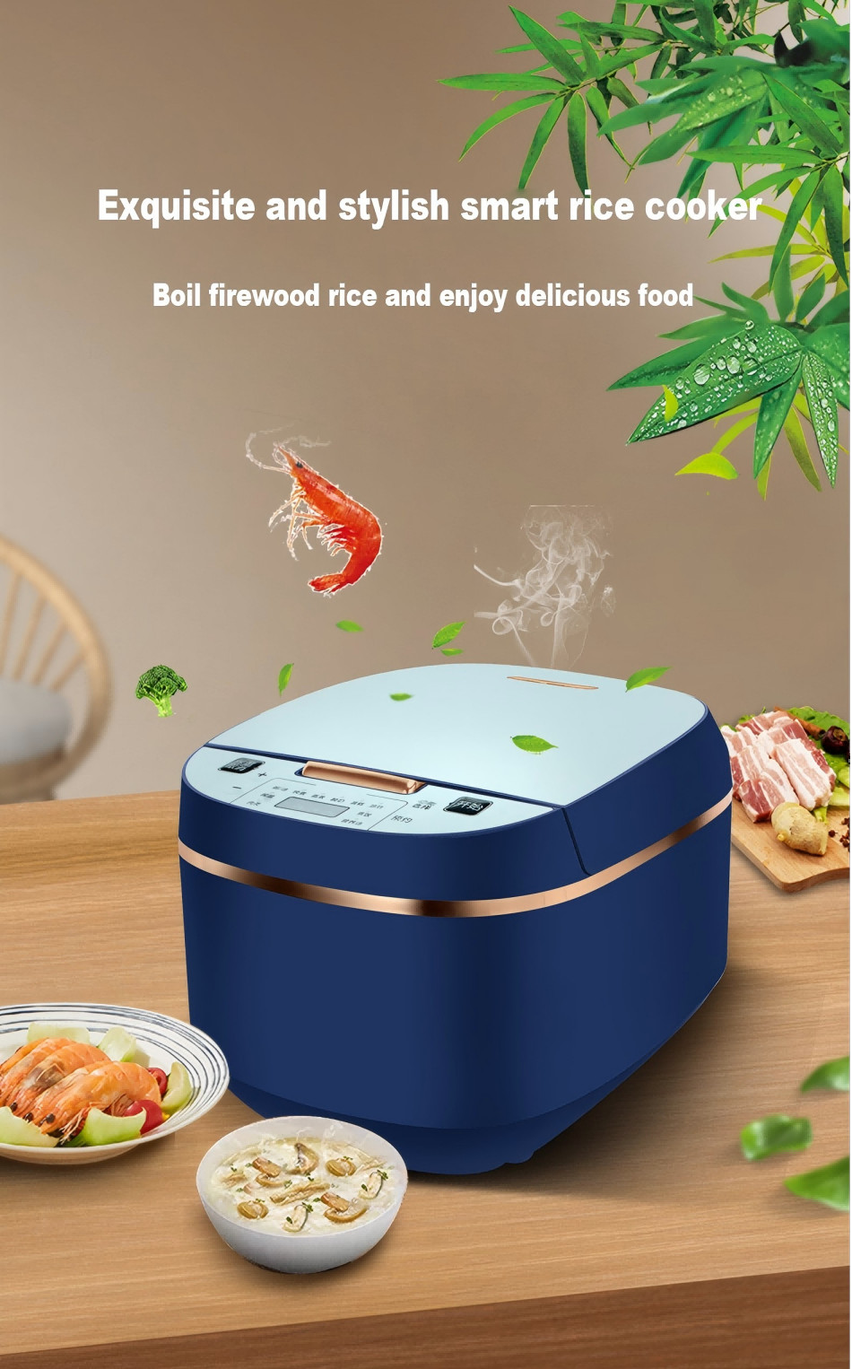Factory Direct Blue 900w Rice Cooker Kitchen Appliance Easy To Operate - Expore China Wholesale ...