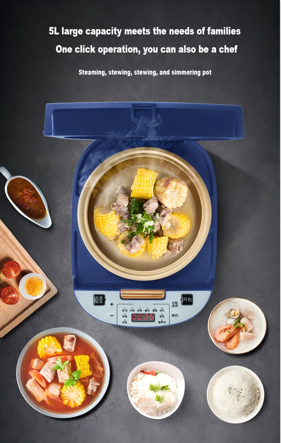 Factory Direct Blue 900w Rice Cooker Kitchen Appliance Easy To Operate - Expore China Wholesale ...