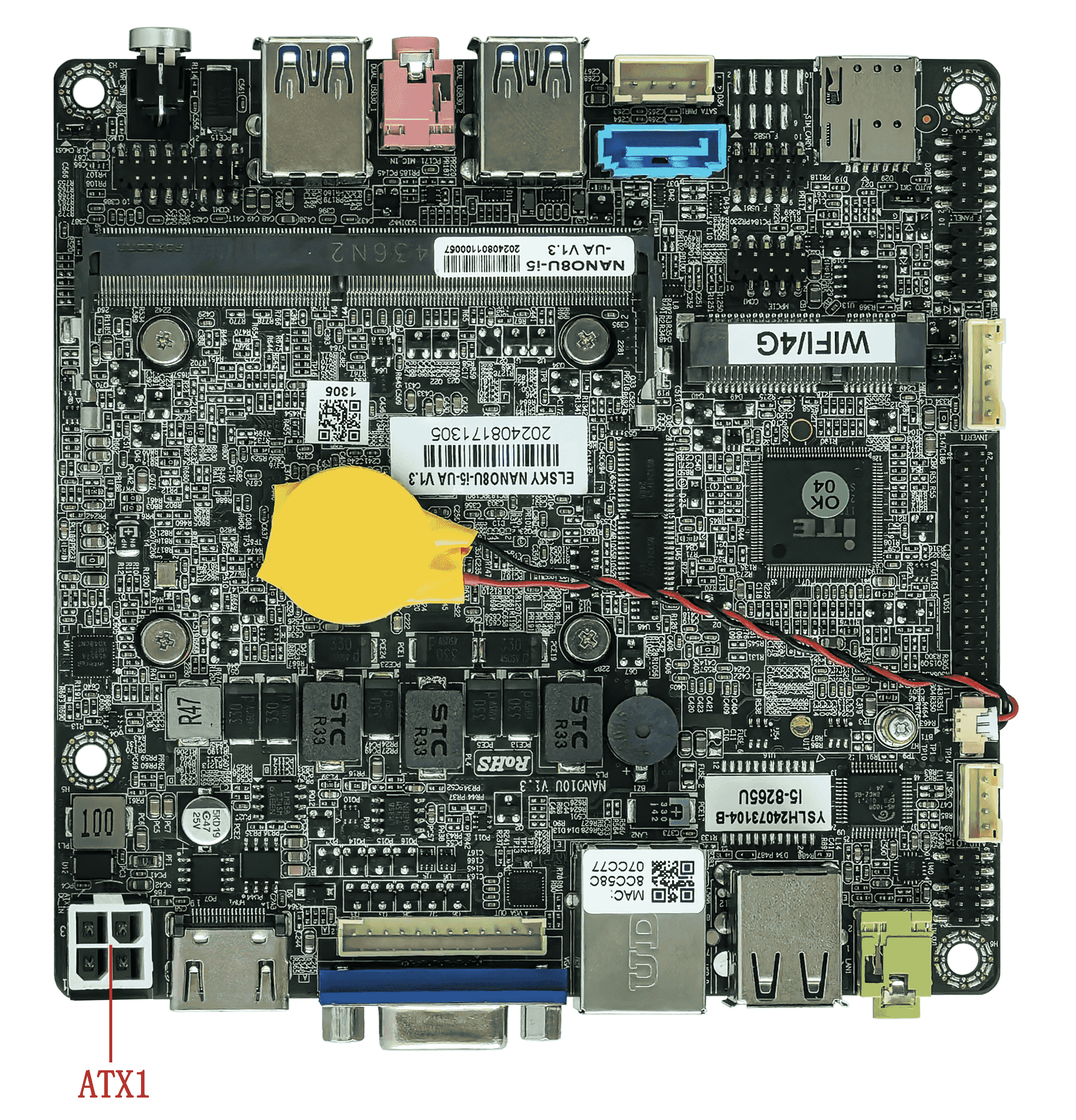 Factory Cheap Nano8u-ua Motherboard Whiskey Lake 8 Gen Core I3 I5 I7 ...