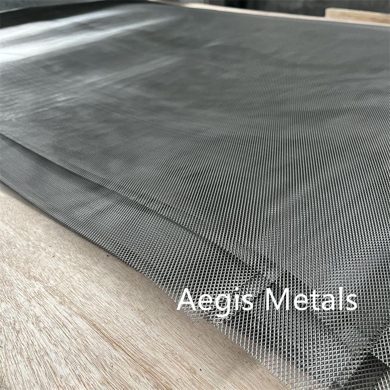 0.3*0.4mm Diamond Hole Aluminum Expanded Wire Sheet For Machine Guard ...