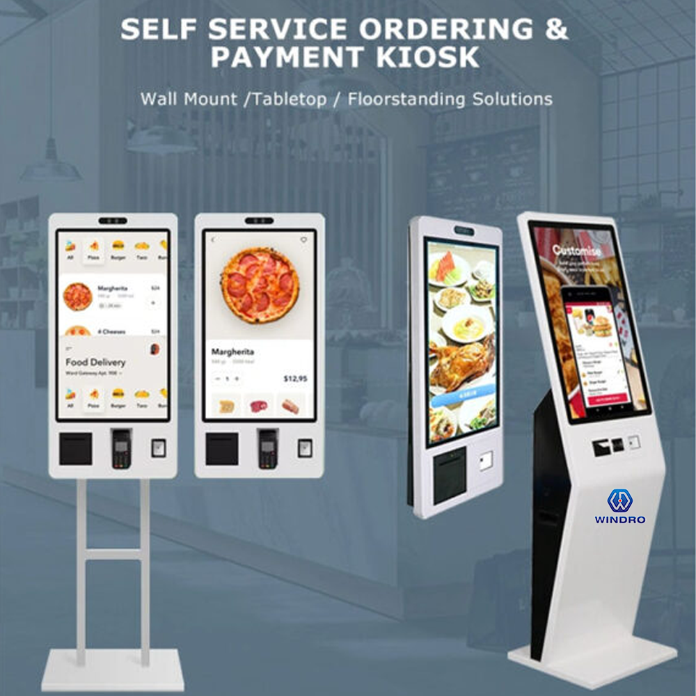 32 Inch Touch Screen Indoor Self Service Lcd Payment Kiosk Touch Screen Payment Service Android ...