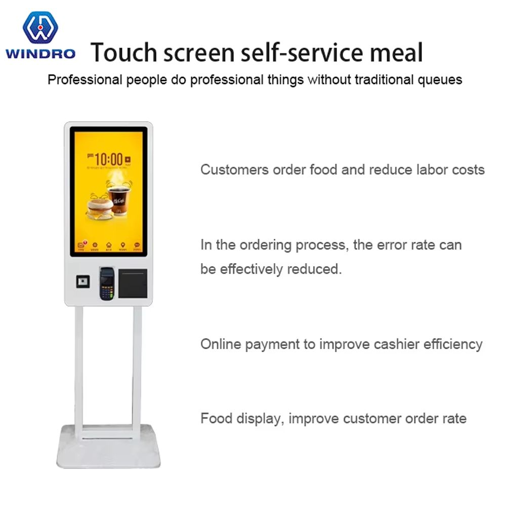32 Inch Touch Screen Indoor Self Service Lcd Payment Kiosk Touch Screen ...